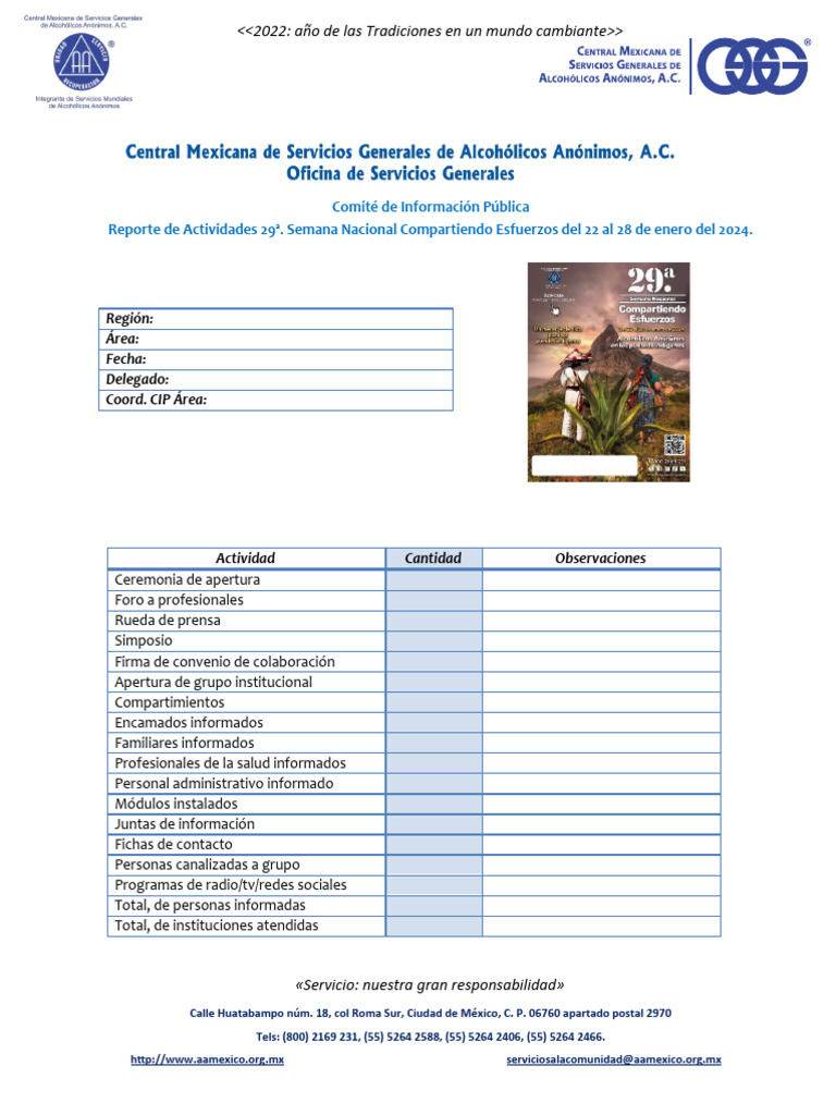 Formato de Informe de Las Areas 29 SNCE | PDF