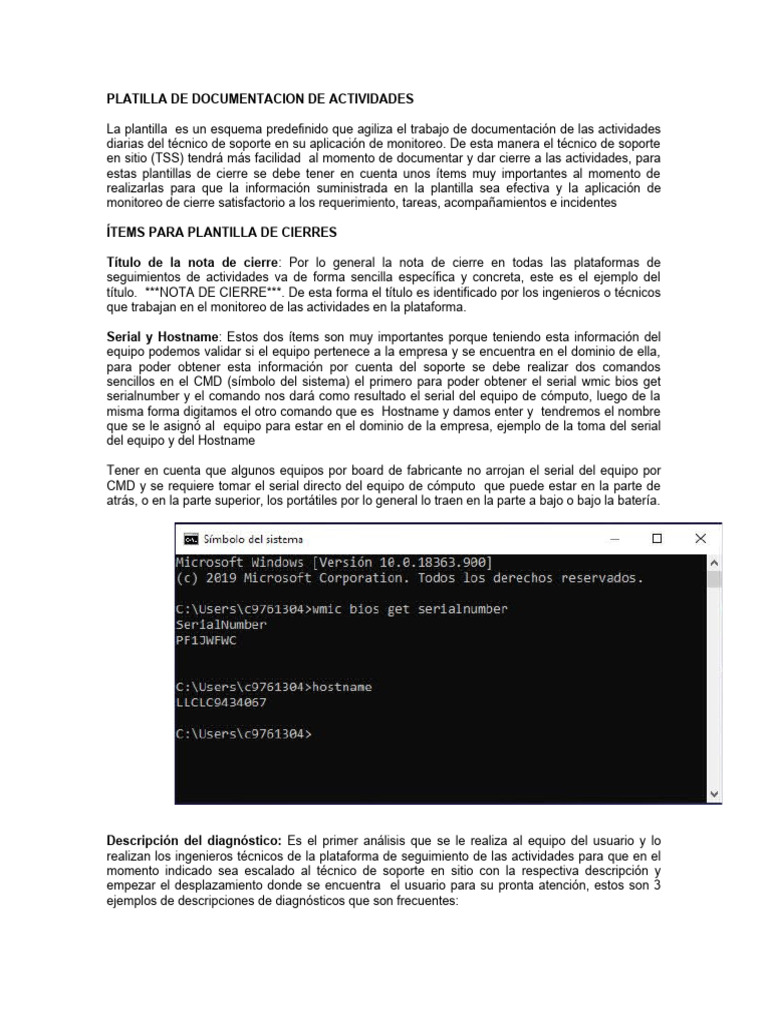 Material de Apoyo Plantilla de Documentacion de Actividades | PDF | Microsoft Office | Software