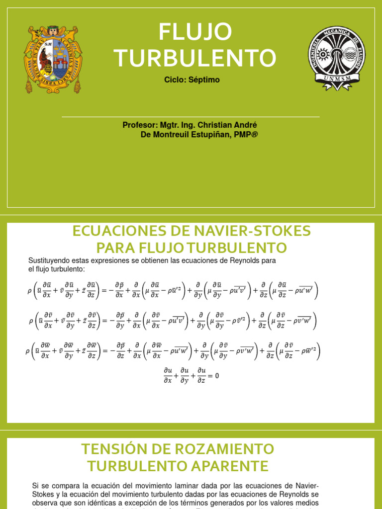 Cuarta Clase | PDF | Viscosidad | Turbulencia