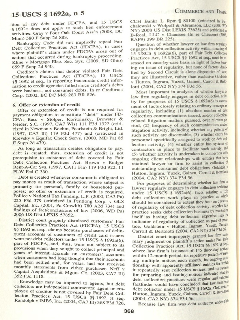 1692a Case Law | PDF