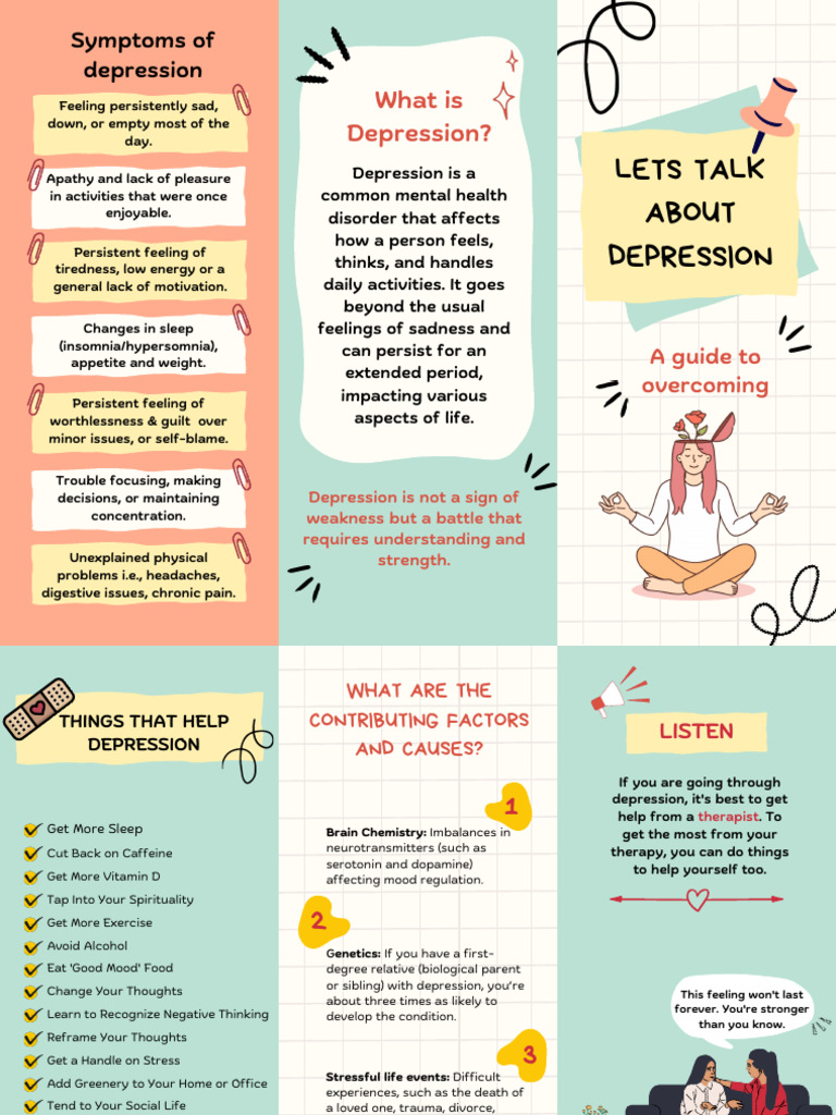 Brochure - Depression | PDF | Major Depressive Disorder | Feeling