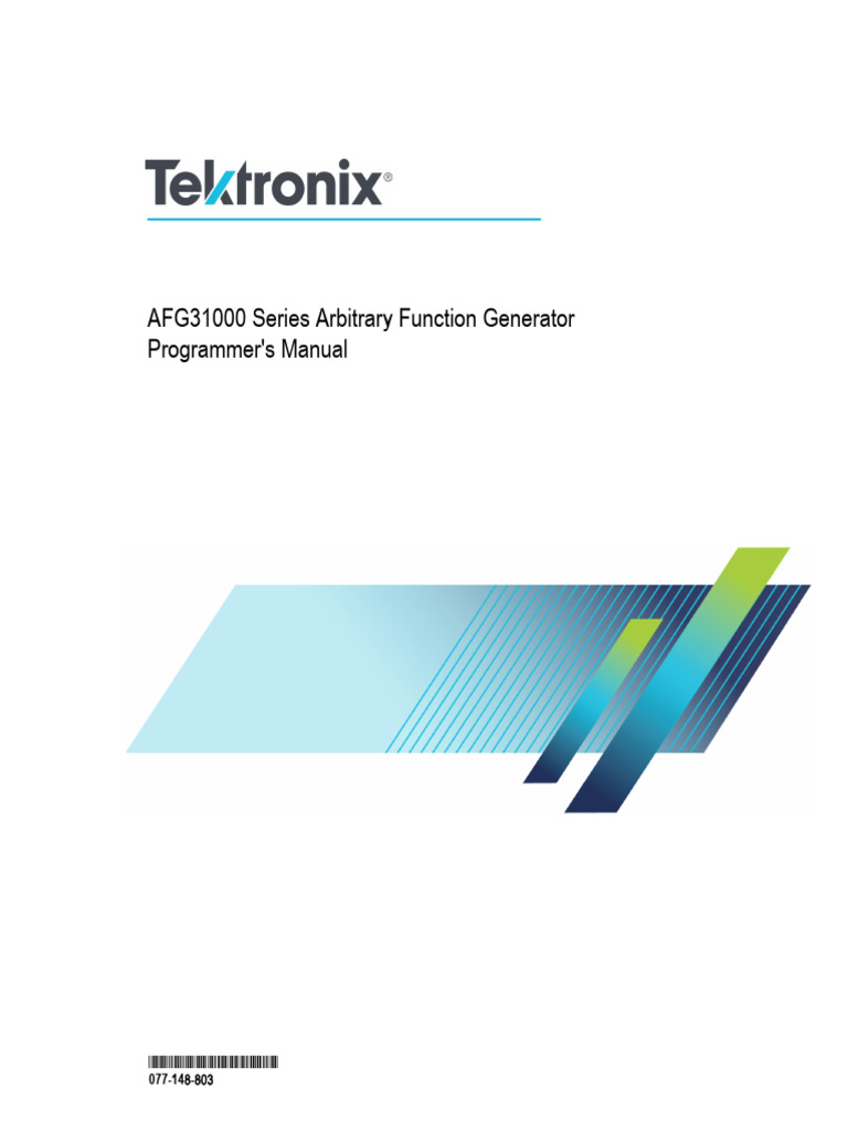AFG31000 Function Generator Manual | PDF | Electrical Engineering