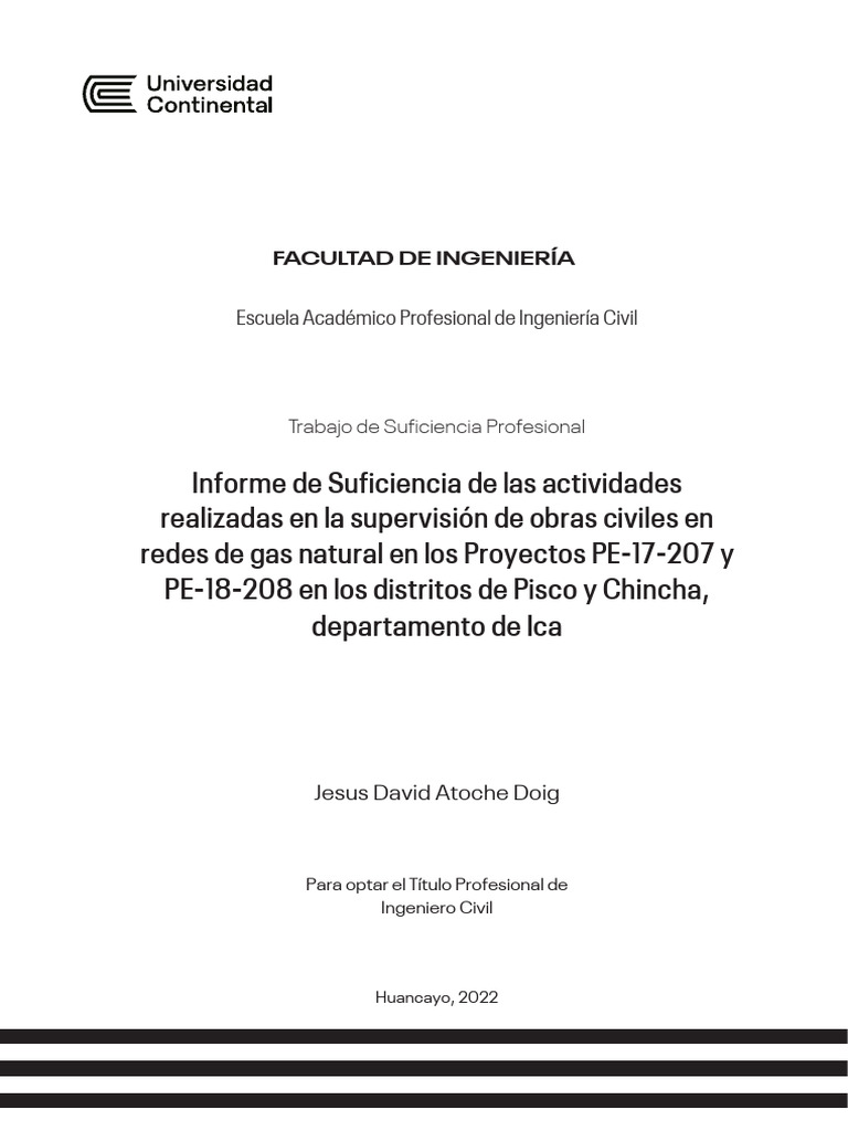 IV FIN 105 TSP Atoche Doig 2022 | PDF | Gas natural licuado | Gases