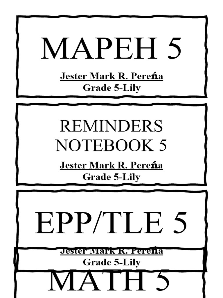Grade 5 Subjects Overview by Jester Pere | PDF | Language Arts & Discipline