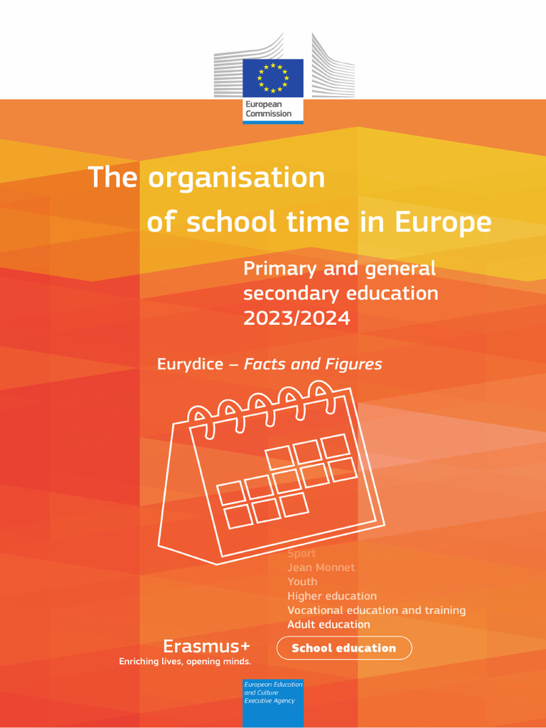 The Organisation of School Time in europe-ECAH23001ENN | PDF | European ...