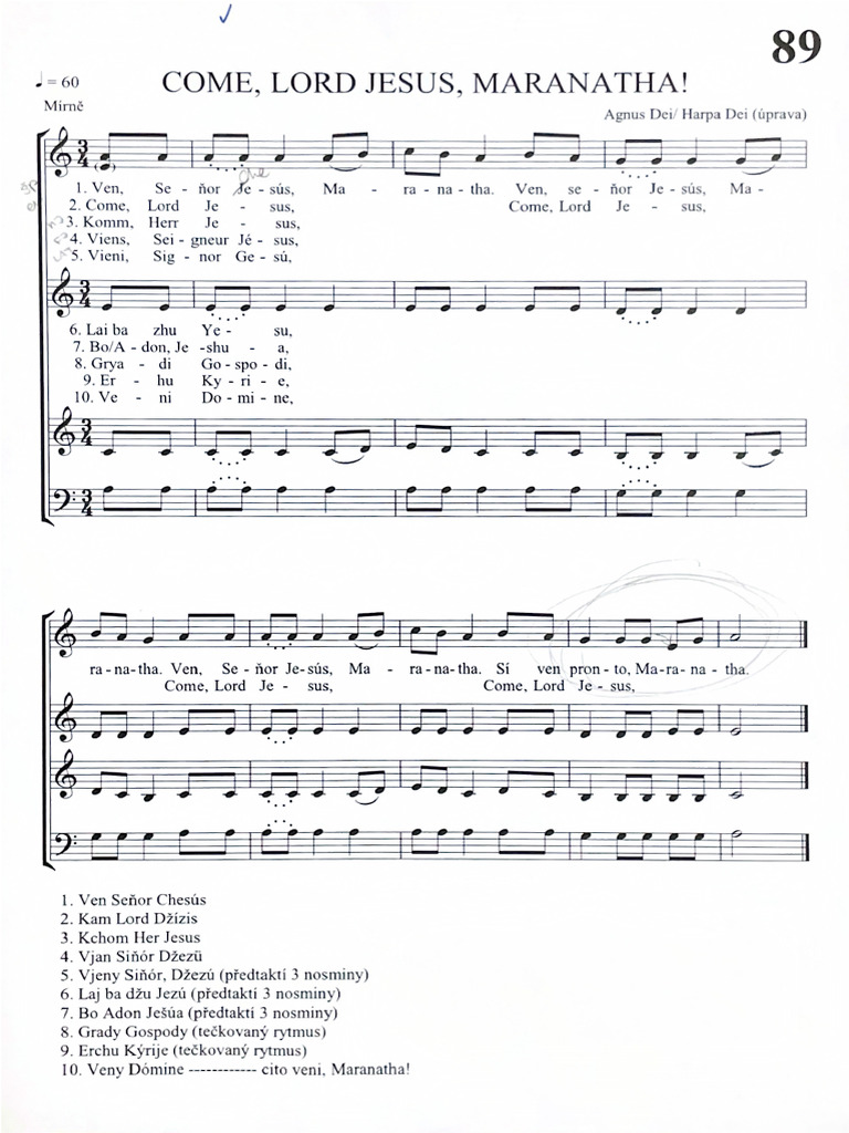 89 - Come, Lord Jesus, Maranatha! | PDF