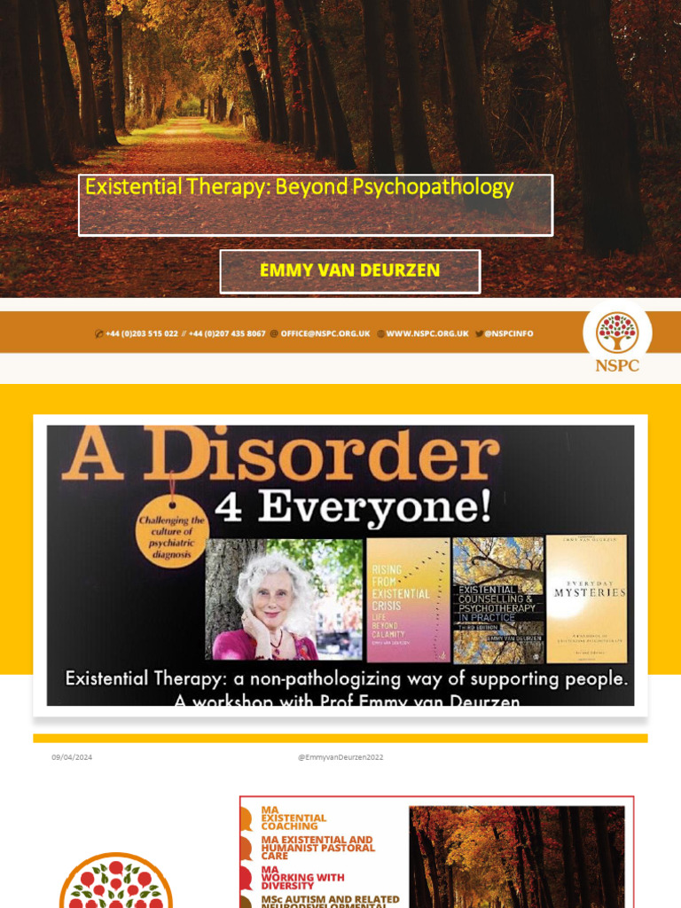 Existential Therapy - Beyond Psychopathology | PDF | Phenomenology ...