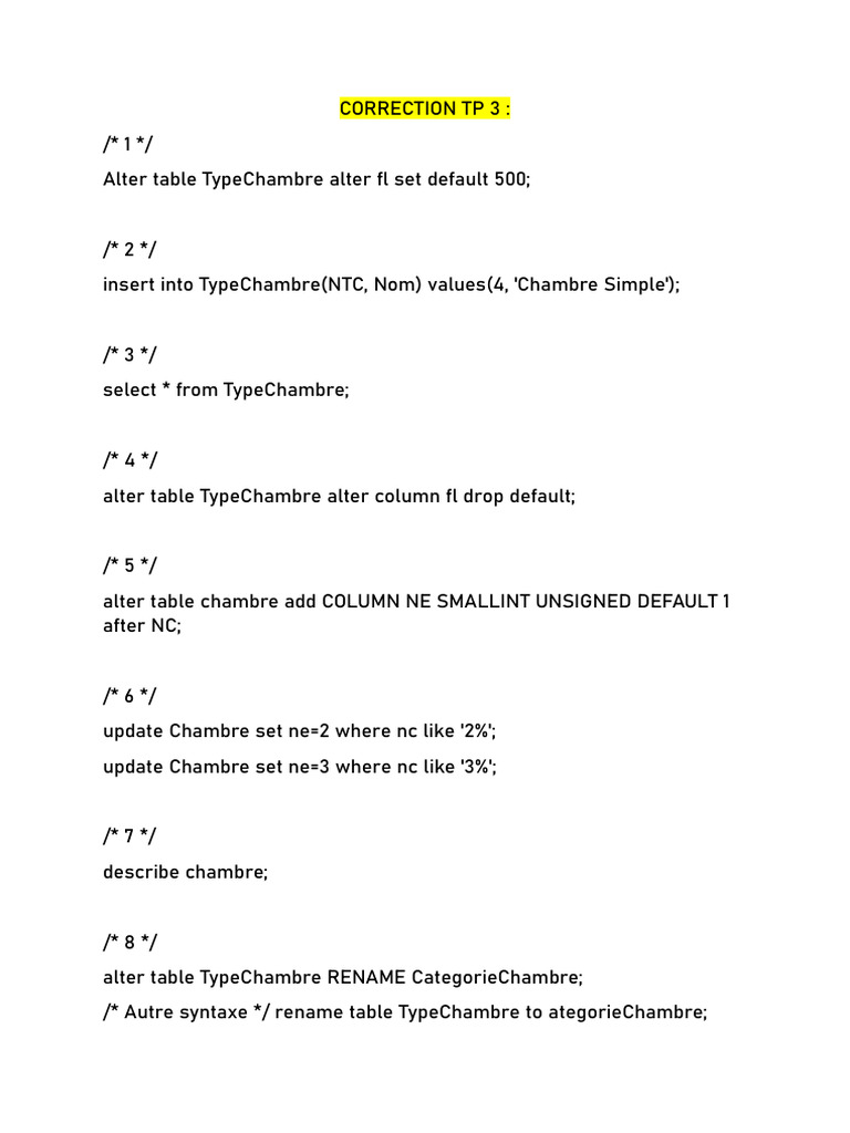 Correction TP 3 | PDF