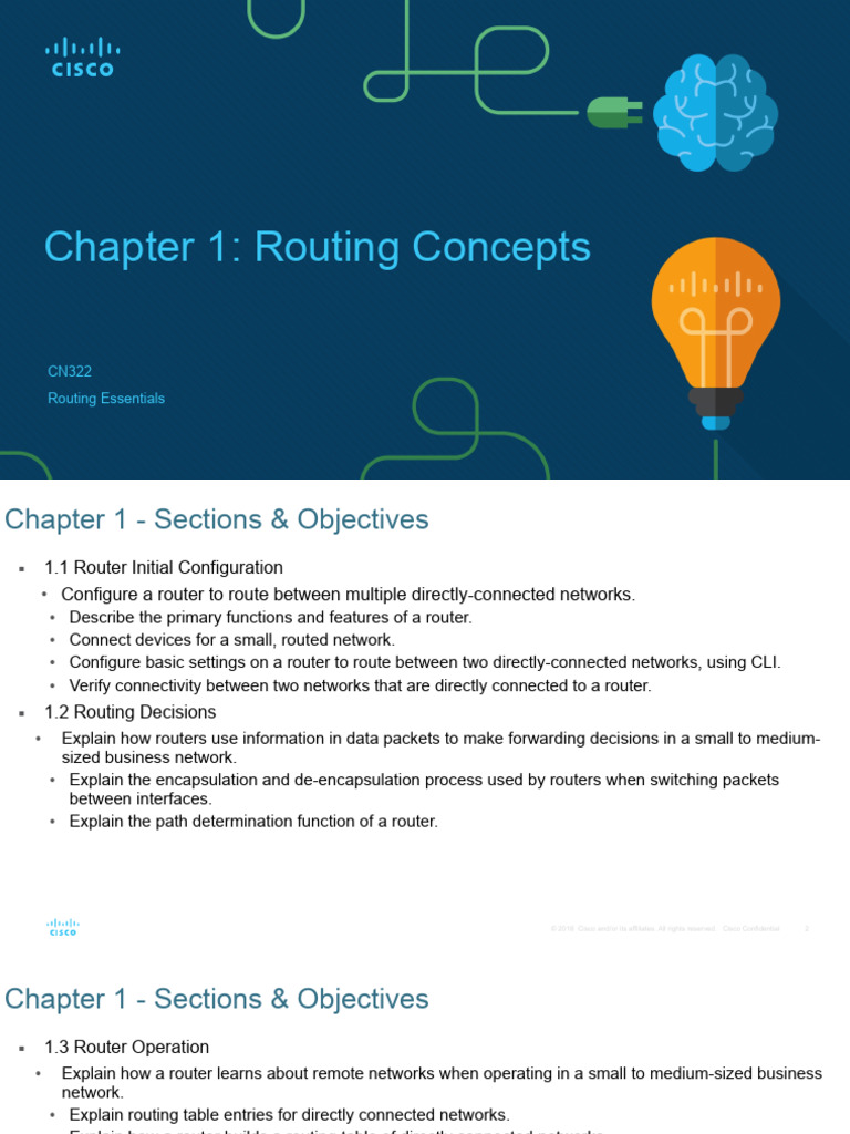 CN322 - Routing Concepts | PDF | I Pv6 | Router (Computing) CN322 - Routing Concepts | PDF | I Pv6 | Router (Computing)