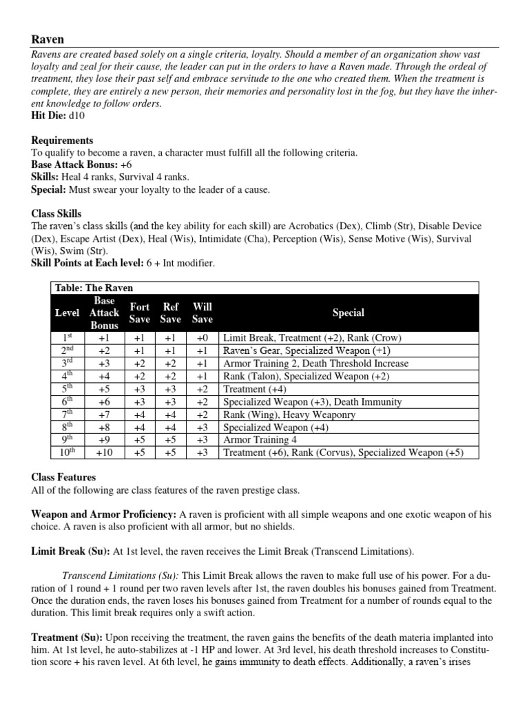 Raven | PDF