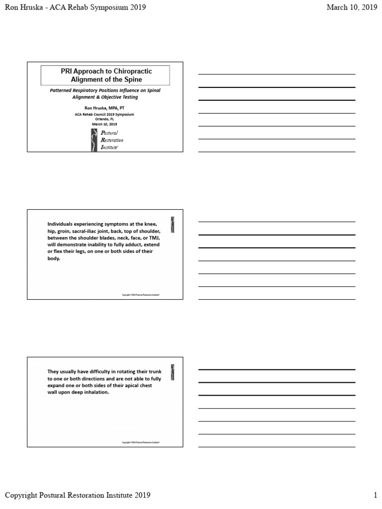 Handouts Ron Hruska ACA Rehab Symposium 2019 | PDF | Anatomical Terms ...