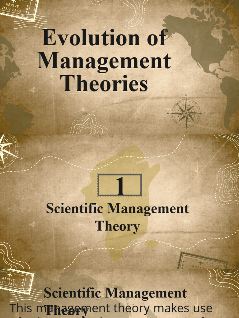 Organization and Management Lesson 2 Evolution of Management Theories ...