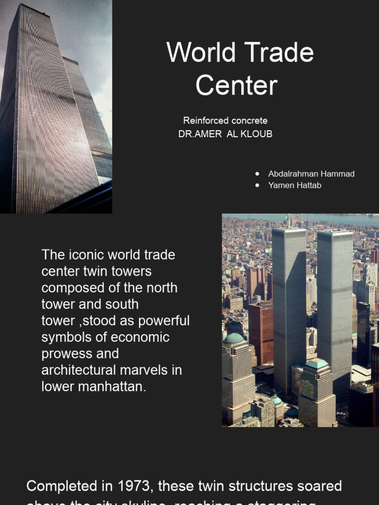 World Trade Center: Reinforced Concrete DR - Amer Al Kloub | PDF ...