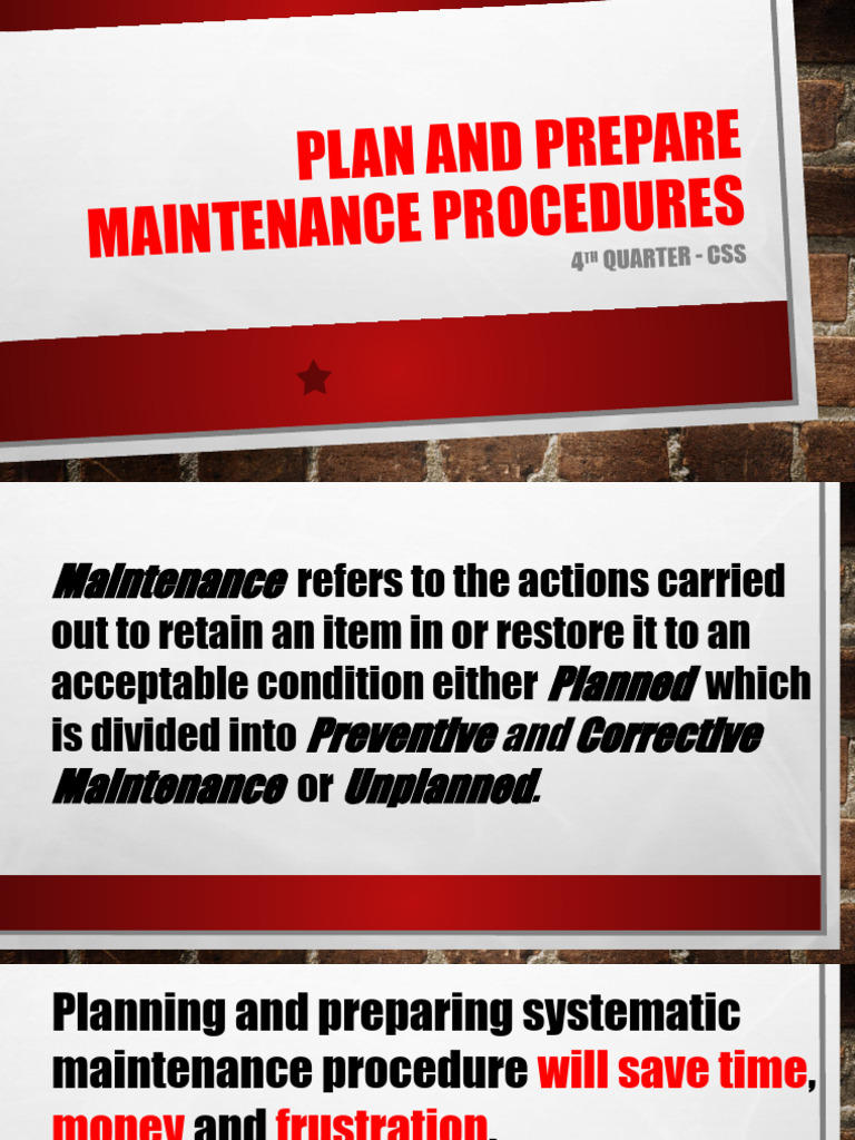 1 4th Plan-And-prepare Comp Maintenance | PDF | Computer Network | Computer Security