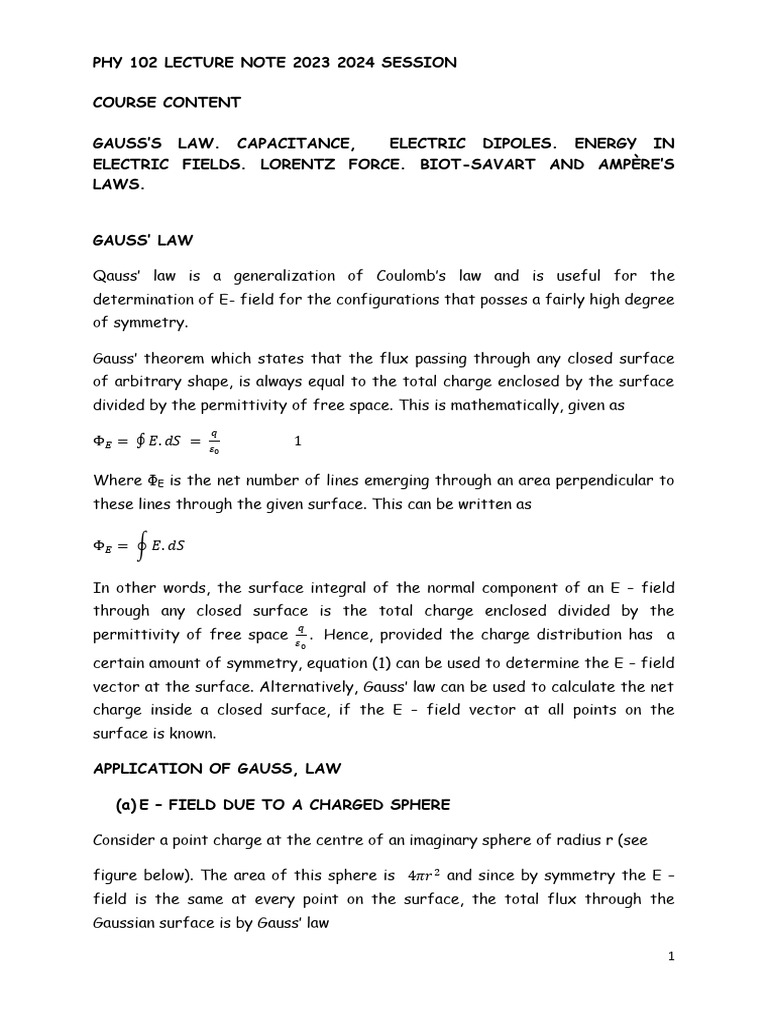 PHY 102 textbook (revised) | PDF | Dipole | Capacitance
