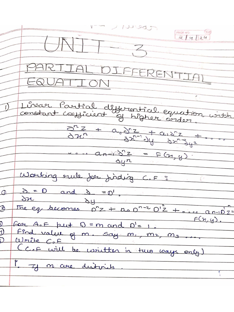 Partial Differention Pdf