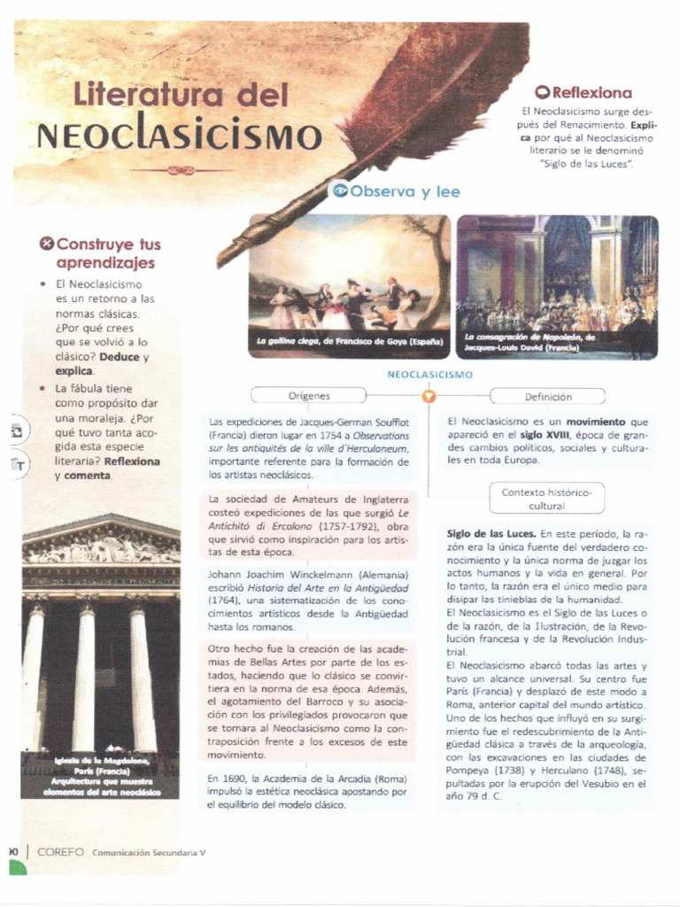 LITERATURA NEOCLASICA | PDF