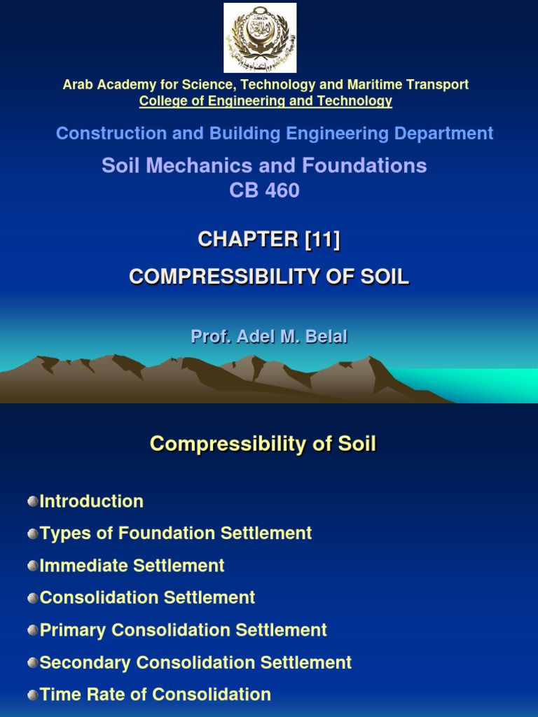 11 - CH (11) Compressibility of Soil | PDF | Science & Mathematics