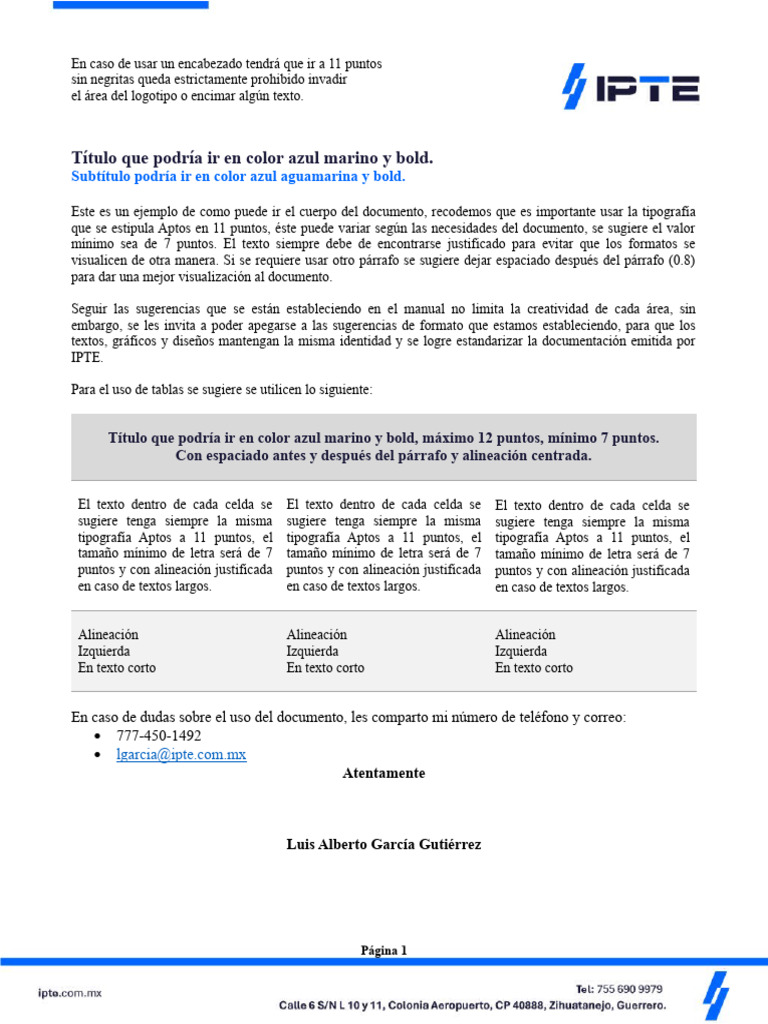 Formato Guía | PDF | Tipografía