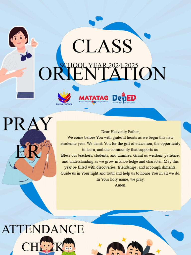 Copy of Class Orientation Presentation | PDF | Classroom | Cognition