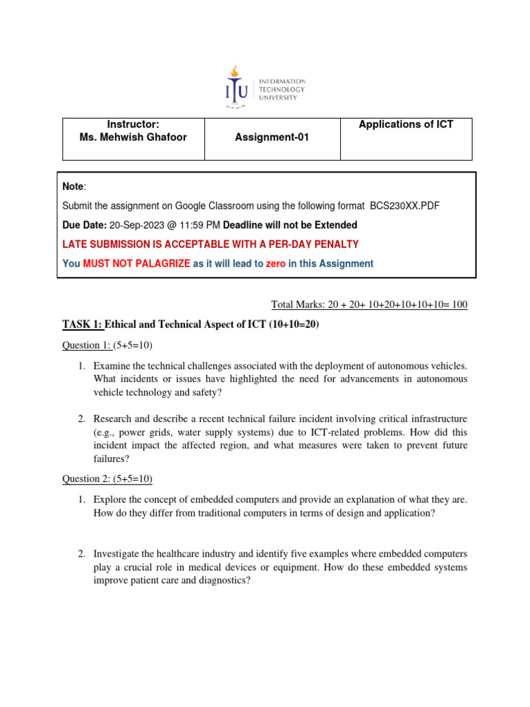 Assignment 01 | PDF | Mathematics | Arithmetic