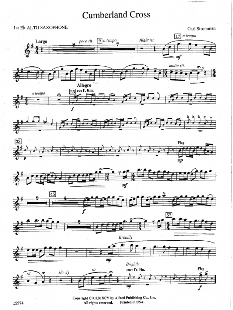 Cumberland Cross Woodwinds | PDF
