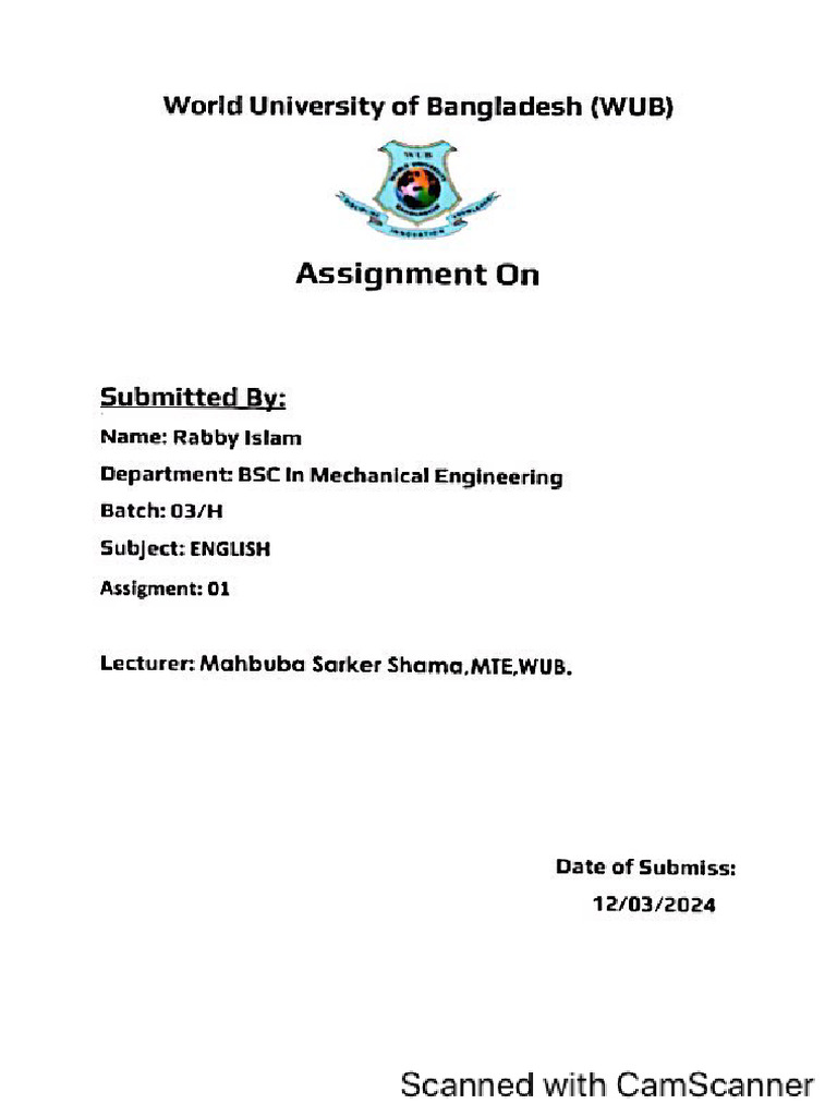 Assignment 1 | PDF