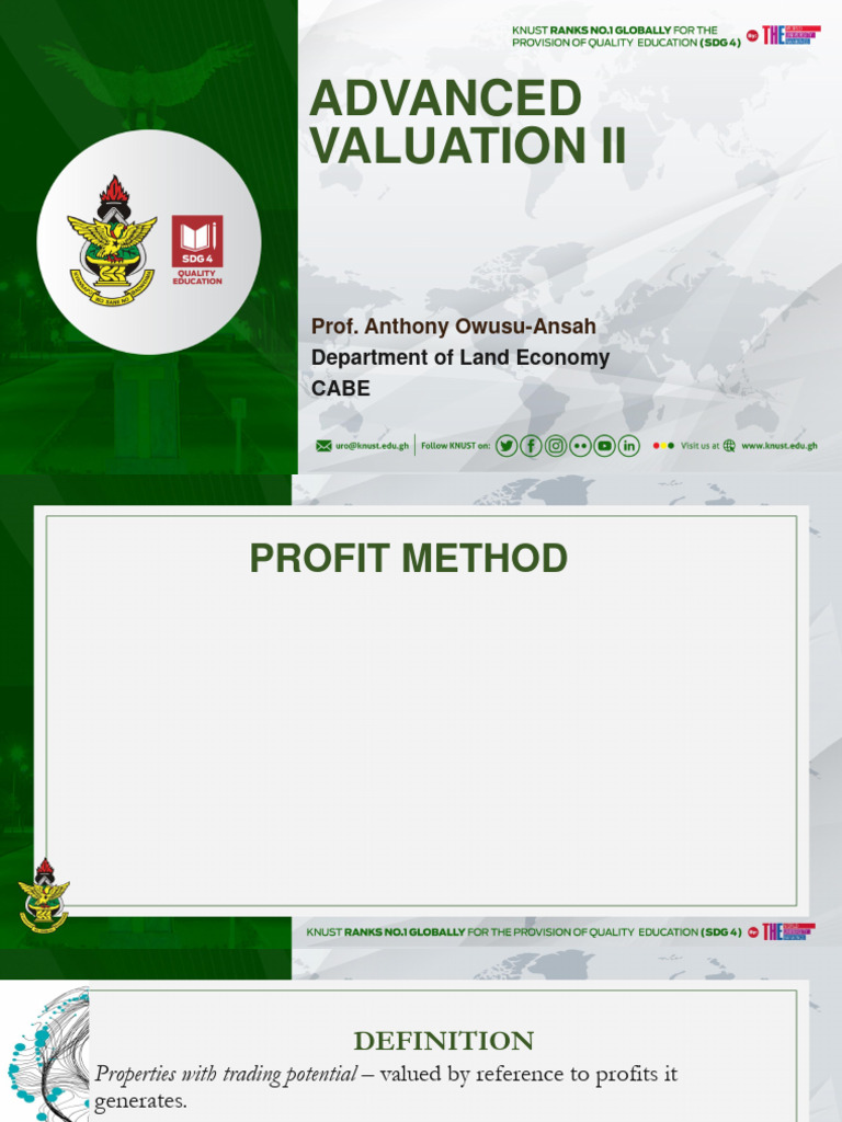 Lecture 2 - Profit Method | PDF | Valuation (Finance) | Expense
