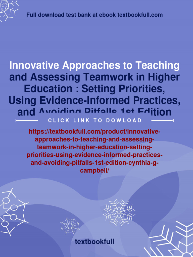 [PDF Download] Innovative Approaches to Teaching and Assessing Teamwork in Higher Education ...