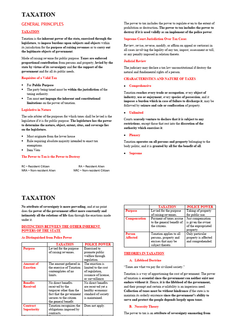 Understanding Taxation Principles and Types | PDF | Taxes | Expense