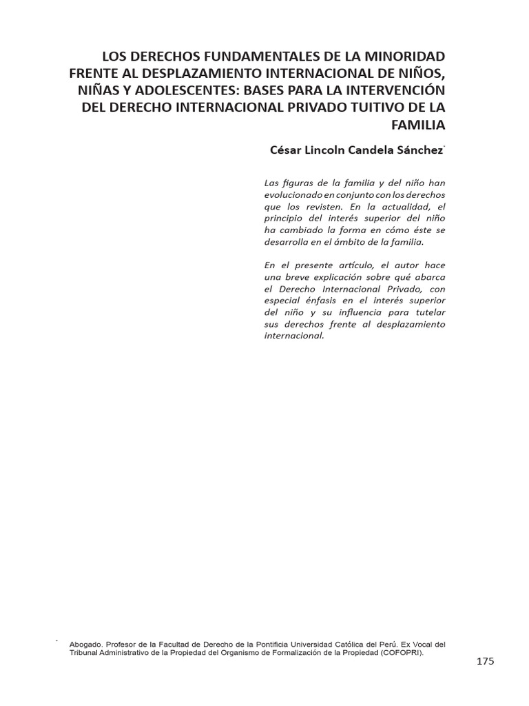 Candela Sanchez Cesar Derechos fundamentales de la minoridad | PDF ...