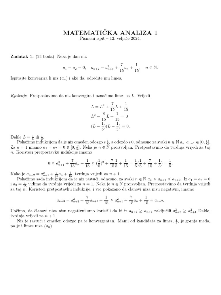 Ispit 2 - Zadaci I Rješenja | PDF