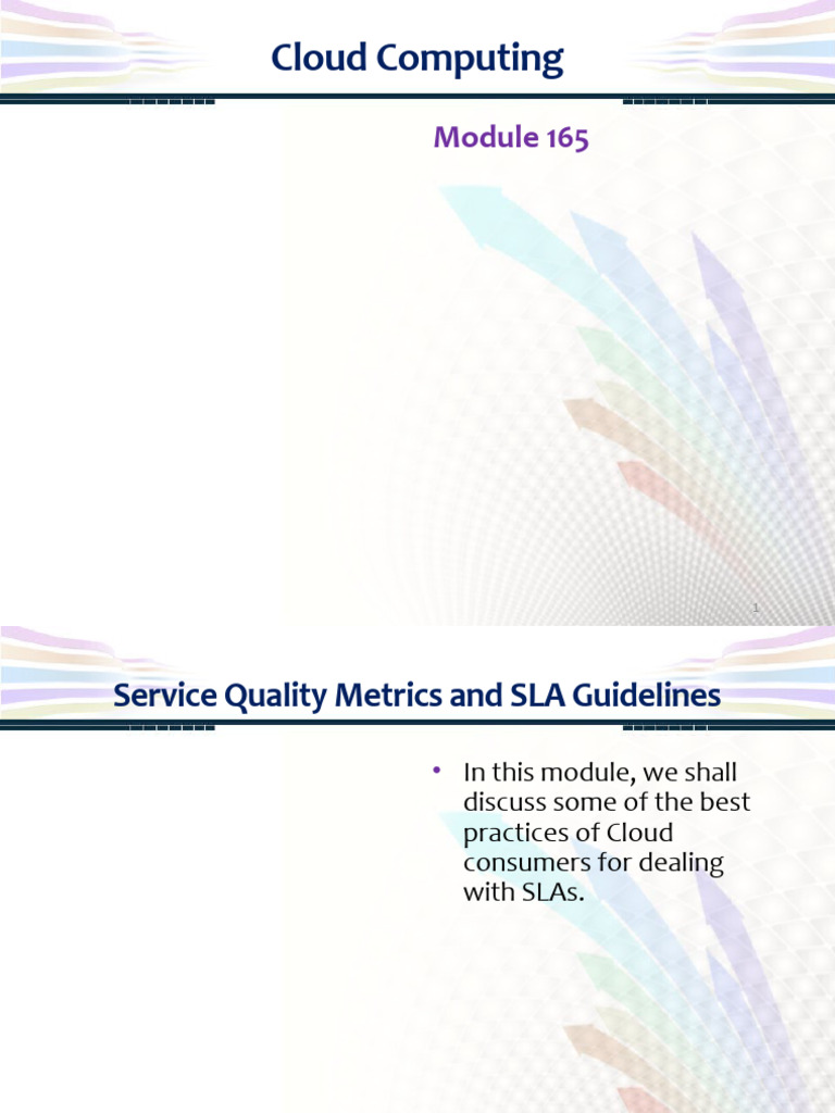 Module 165-170 | PDF | Information Security | Service Level Agreement