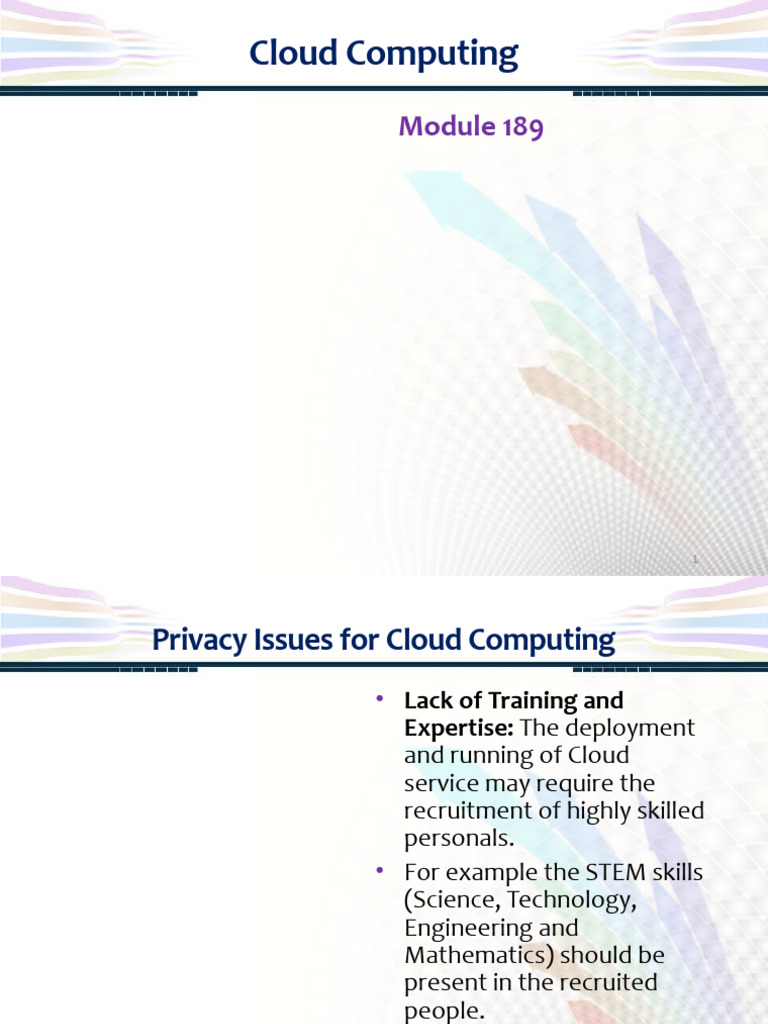 Module 189-195 | PDF | Cloud Computing | Privacy