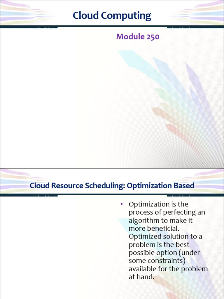 Module 250-254 | PDF | Cloud Computing | Scheduling (Computing)