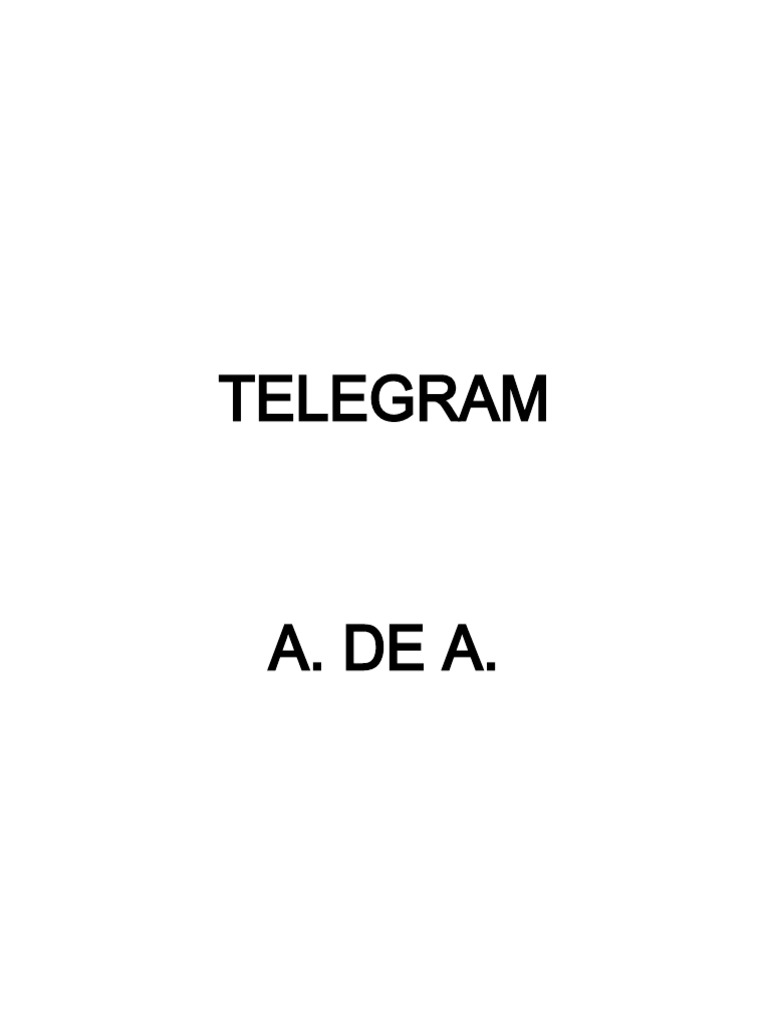 TELEGRAM | PDF