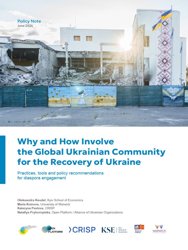 Why and How Involve The Global Ukrainian Community For The Recovery of ...