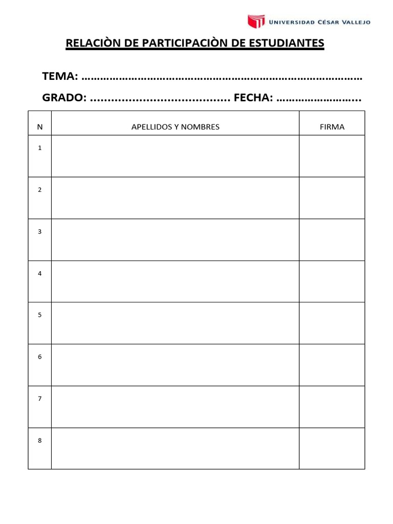 Relaciòn de Participaciòn | PDF