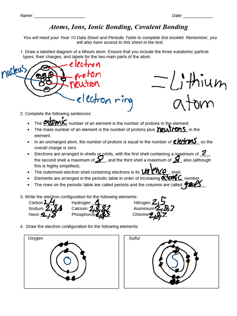REV - Periodic Table, Ionic, Covalent Bonding | PDF | Ion | Periodic Table