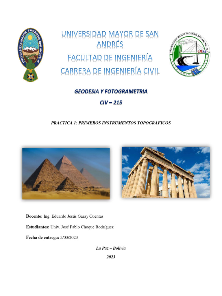 Practica 1 Fotogrametria | PDF