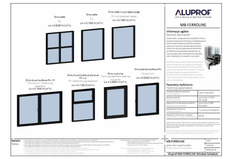 Aluprof MB-Ferroline E Alu Window en | PDF