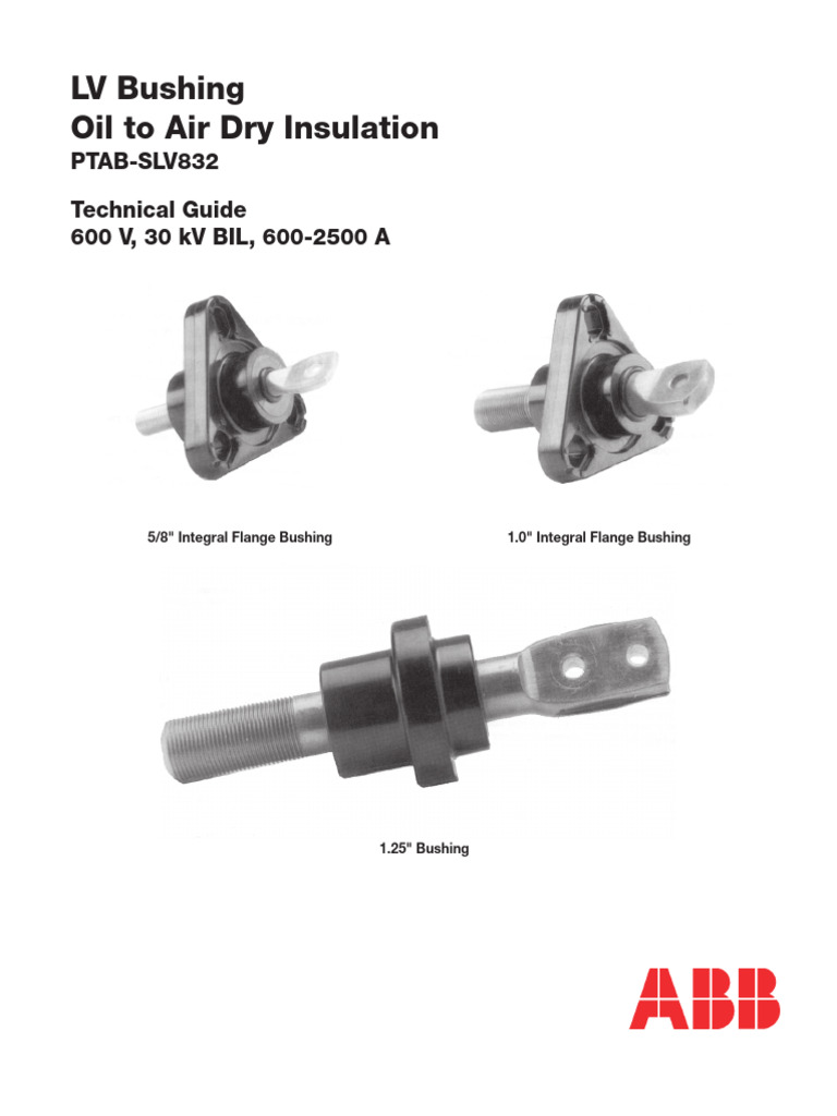 ABB Integral Flange LV Bushings | PDF | Transformer | Electrical ...