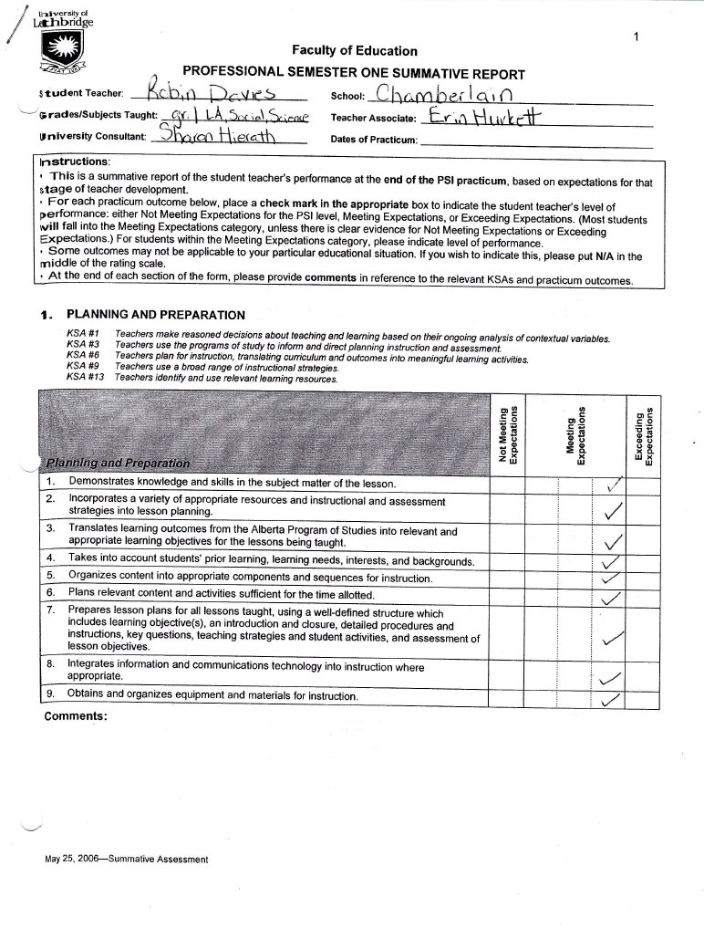 Psi Summative Report | PDF | Educational Assessment | Teachers