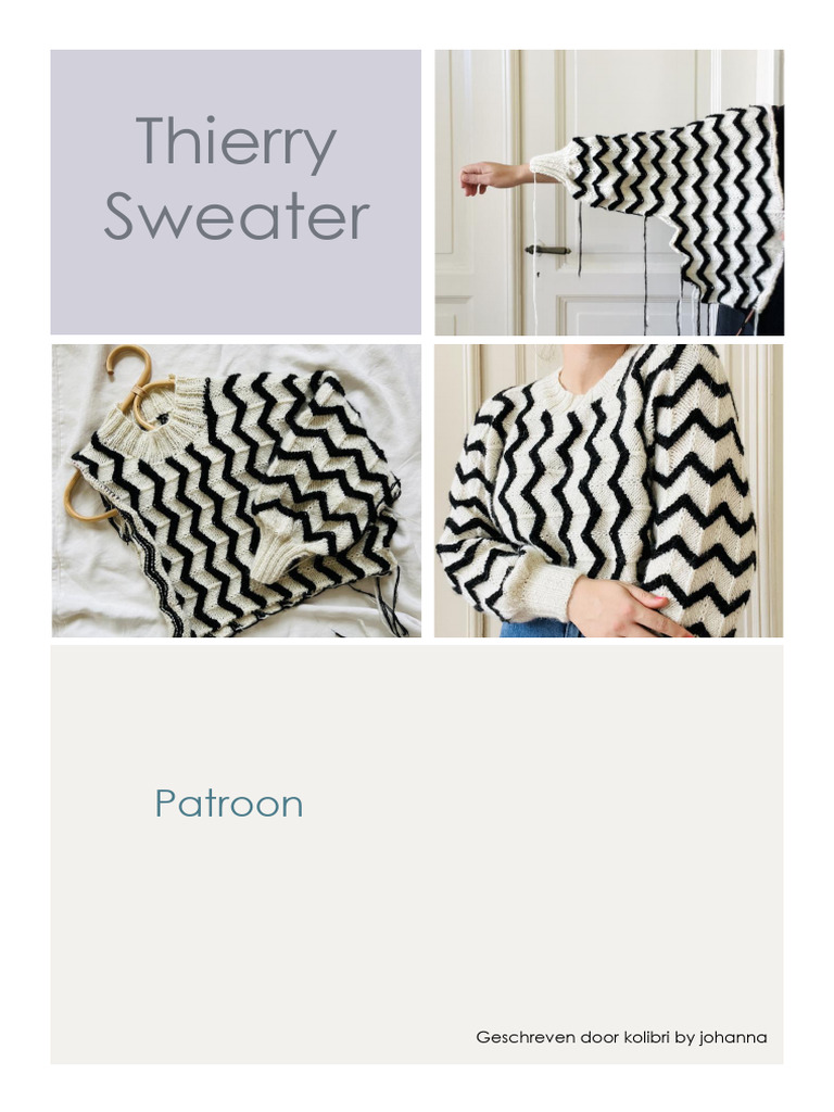 Patroon ThierrySweater Dutch | PDF