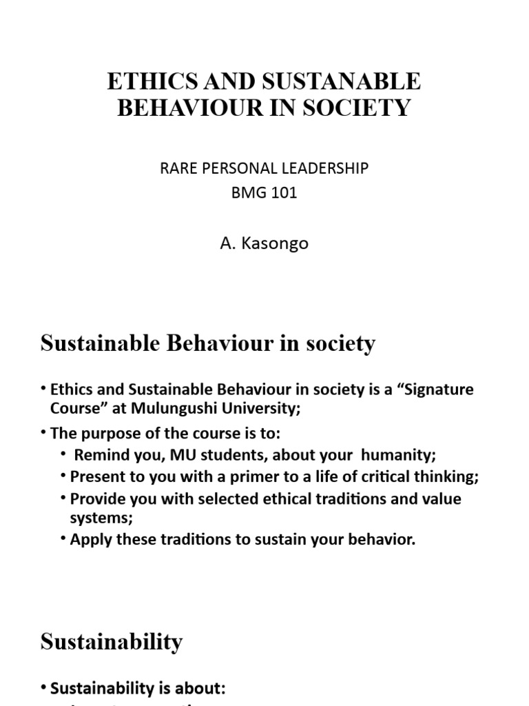 BMG 101 Notes | PDF | Morality | Leadership