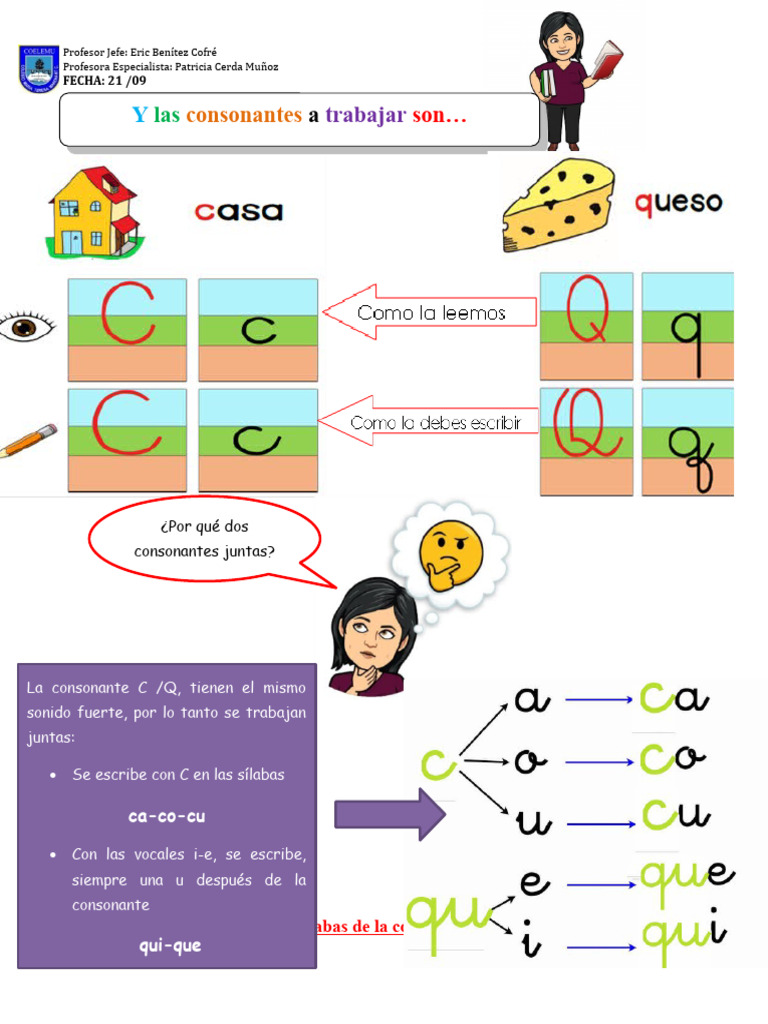 Consonante C, Q, V | PDF | Lingüística | Fonética