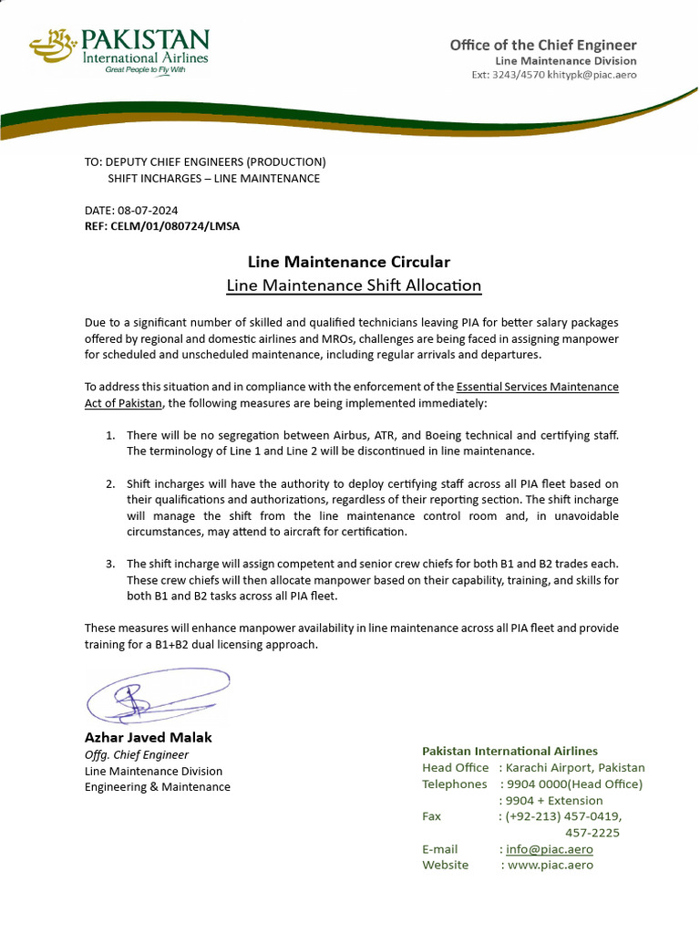 Circular Line Maintenance Shift Allocation | PDF
