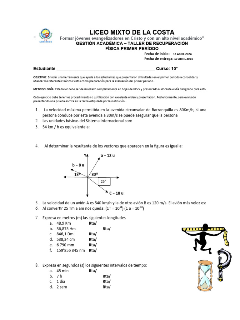 Fisica 10 | PDF | Unidades de medida | Metrología