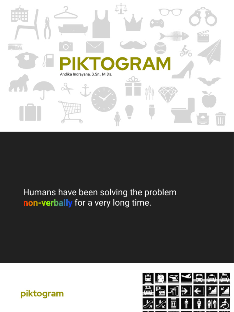 Piktogram: Desain dan Aplikasi Visual | PDF