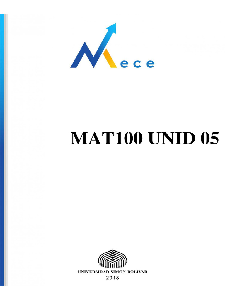 Mat100 Unid 05 | PDF